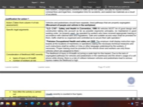 Nebosh Ig2 Risk Assessment Report Upwork