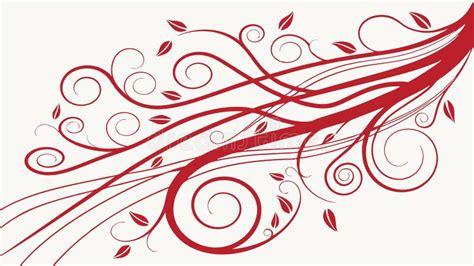 Floral Vine Illustration Decorative Plant And Nature Element Vector Design Generative Ai Stock