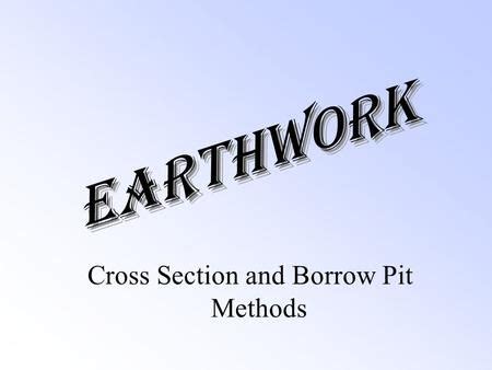 Cross Section And Borrow Pit Methods University Of Connecticut Contour Line Sand And Gravel