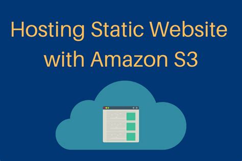 hosting static website on amazon s3