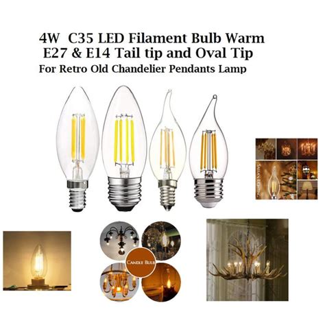 Candle Flame Bulb W Ca Tip Led Filament E And E Daraz Pk