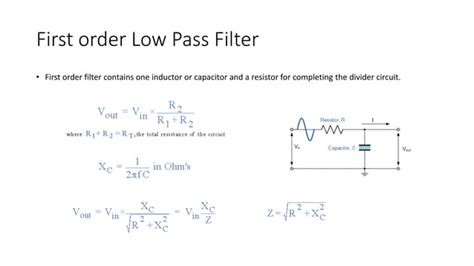 Passive Electrical Filters Pptx