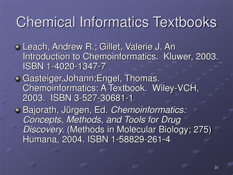 Ppt Chemoinformatics Cheminformatics Chemical Informatics What Is It Powerpoint