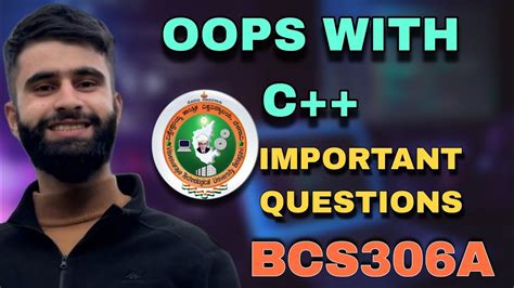 Bcs306b Vtu Important Questions Oops With C Youtube