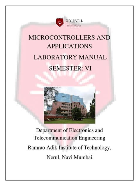 mca manual pdf microcontroller electronics
