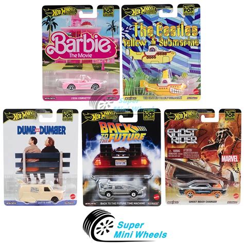 Hot Wheels 2025 Pop Culture H Case Set Of 5 Cars Super Mini Wheels