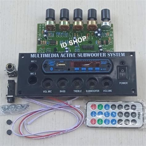 Jual Panel Speaker Active Tone Control Subwoofer Kit Modul Mp3 Bluetooth Shopee Indonesia