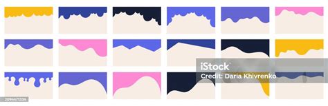 Array Of Varied Shapes For Use In Website Headers Or Footers Separator