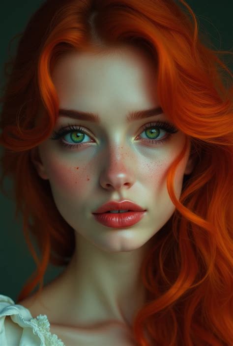 A Woman With Beautiful Detailed Green Eyes Beautiful Detailed Lips