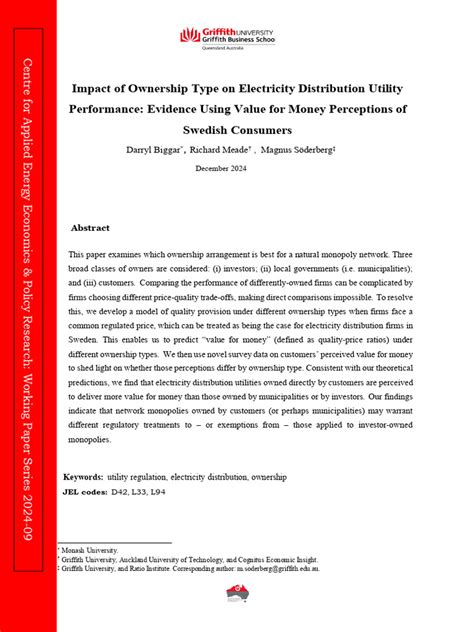 Impact Of Ownership Type On Electricity Distribution Utility