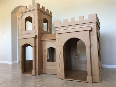 Diy Cardboard Castle Playhouse Woodworking Creative Projects