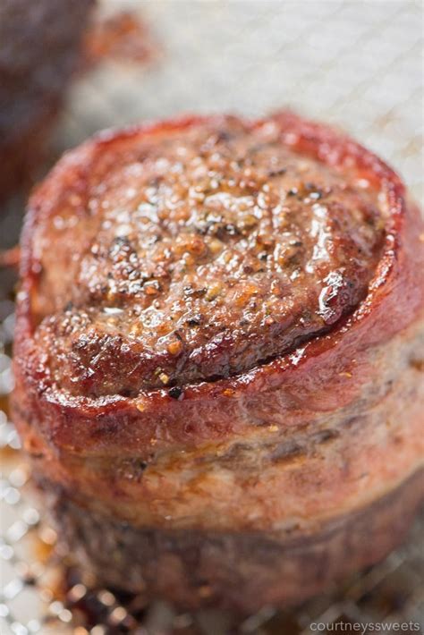 Air Fryer Bacon Wrapped Filet Mignon Courtneys Sweets