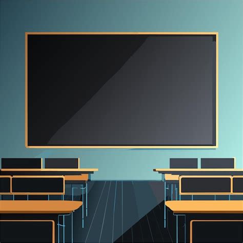 Empty School Class Background For Video Conferencing Premium Ai