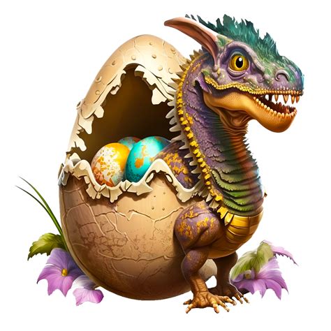 Dragon Hatching From Egg