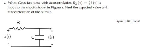 Solved White Gaussian Noise With Autocorrelation