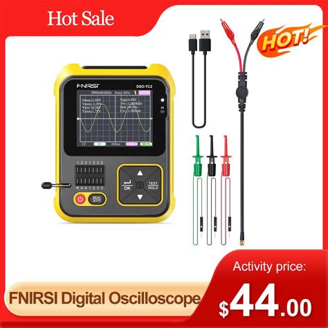 Fnirsi 2 In 1 Digital Oscilloscope Portable 200khz Bandwidth Transistor