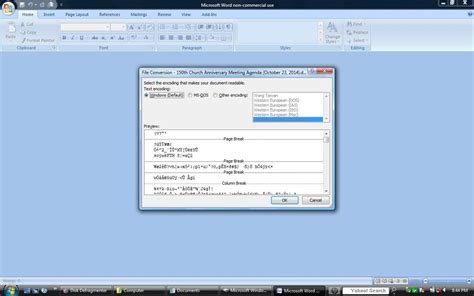 word keep opening with a file conversion box after virus removal