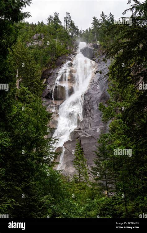 Shannon Falls Provincial Park Squamish British Columbia Canada Stock