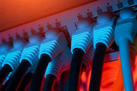 premium photo internet connection switch hub network