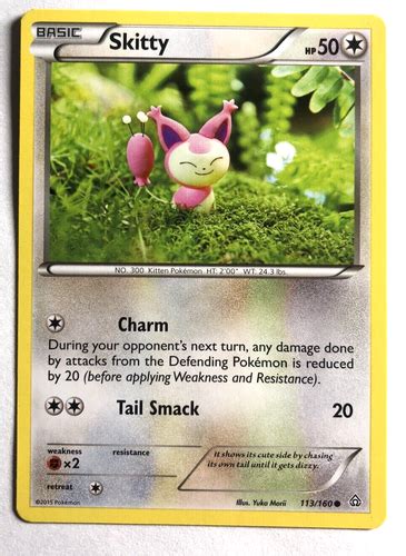 Skitty 113160 Xy Primal Clash Pokemon Regular Common Near Mint Nm Ebay