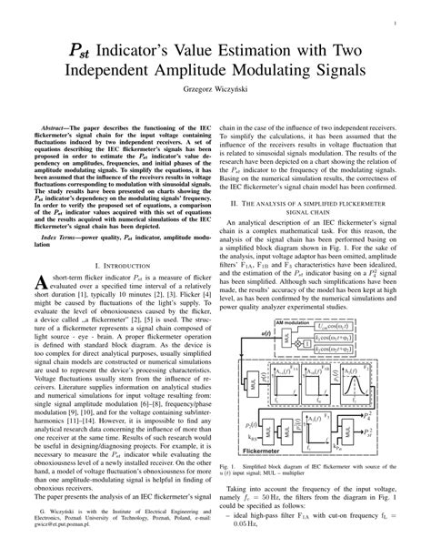 pdf pst indicator s value estimation with two independent amplitude