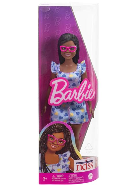 Papusa Barbie Fashionistas 229 Ndss Down Syndrome Dark Skin Doll Hyk14