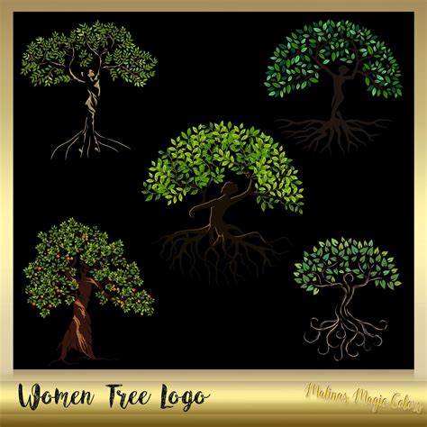 Woman Tree Logo Design Woman Power Cliparts Tree Clip Art Tree And Roots Logo Tree