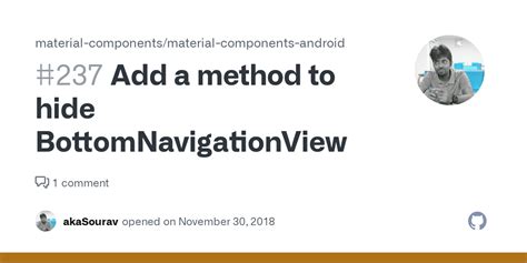 Add A Method To Hide Bottomnavigationview Issue Material Components Material Components