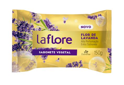 Sabonete Em Barra Vegetal La Flore Lavanda 150g Davene