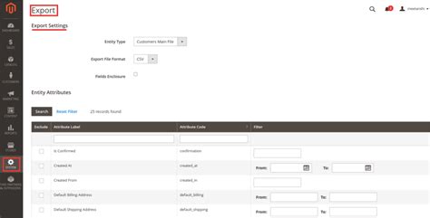 how to import and export customer in magento 2