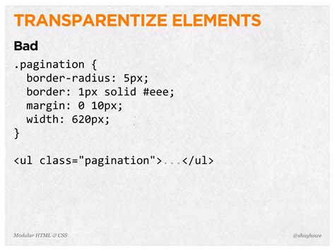 Modular Html And Css Workshop Ppt Modular Html And Css Workshop Ppt
