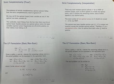 Solved Problem 1 Strict Complementarity In Linear