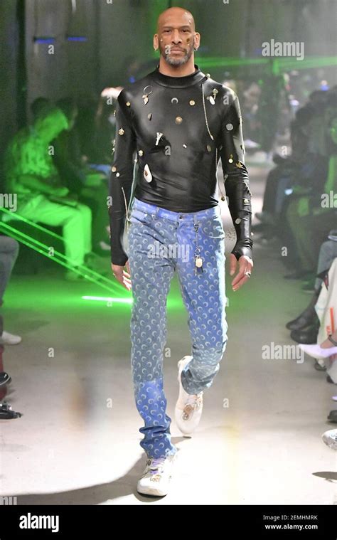 Vladimir Mccrary Walks On The Runway During The Marine Serre Ready To