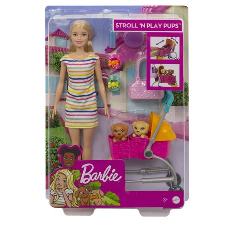 Mattel Barbie Stroll N Play Pups Duty Free Bestvalue