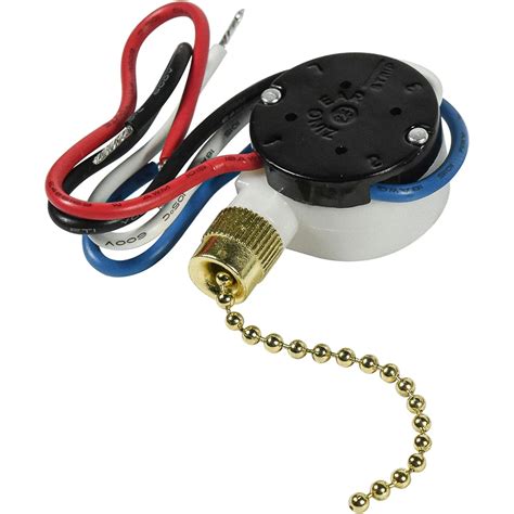 4 Wire Ceiling Fan Pull Chain Switch Shelly Lighting