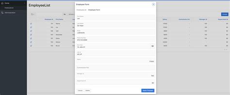 oracle apex create report with form with region display selector