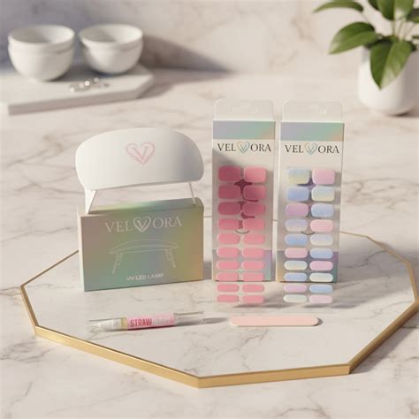 Gel Nail Strip Starter Kits Semi Cured Beginners Sets Velvora