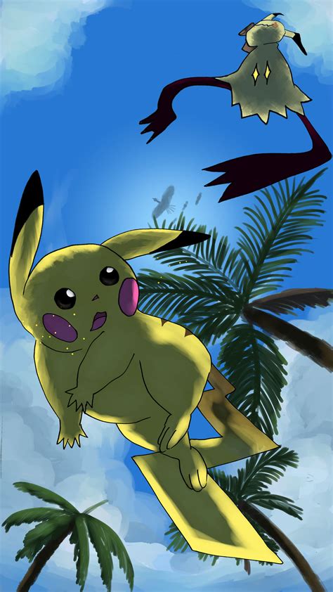 Pikachu And Mimikyu By Tropicacorm22 On Deviantart