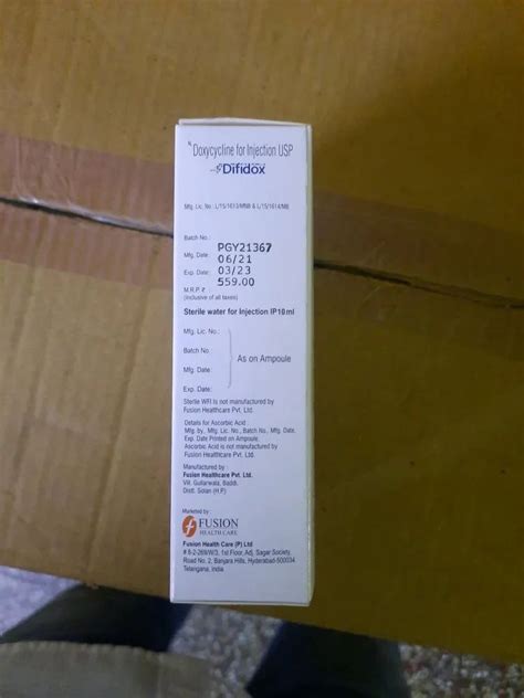 Fusion Lyophilized Powder Difidox Injection For Hospital At Vial In Salem