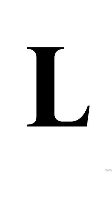 Letra La Letra L Mayuscula L En Lettering Fontes De Letra