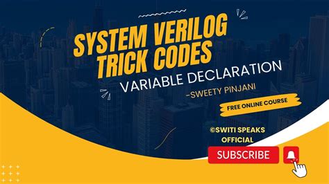 Variable Declaration Switispeaksofficialsv Systemverilog Rtldesign