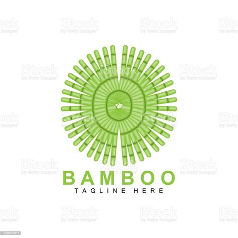 대나무 로고 디자인 그린 트리 벡터 팬더 푸드 제품 브랜드 템플릿 일러스트 레이 션 0명에 대한 스톡 벡터 아트 및 기타 이미지