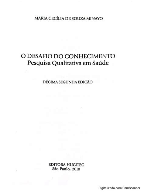 Minado Cap 7 Projeto De Investigação 1 Pdf