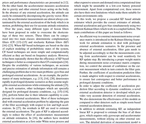 Cascaded Kalman Filtering Based Attitude And Gyro