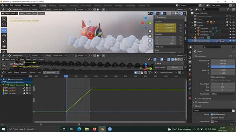 Why The Slope Of Graph Editor In Blender Is A Straight Line Rather Than Being Curve In