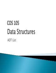 Understanding ADT List Elements Structure And Operations Course Hero