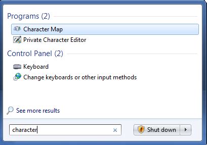 How To Use Special Characters In Windows With Character Map