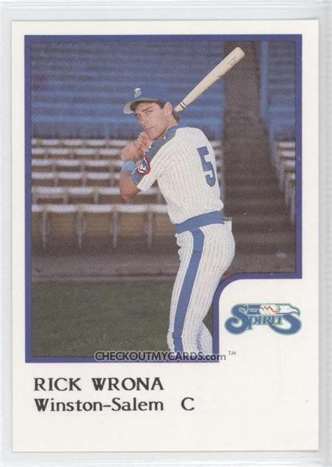 Baseball Cards Come To Life Rick Wrona On Baseball Cards