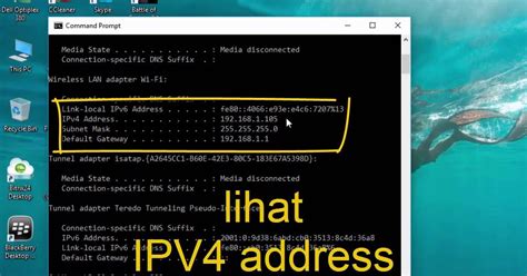 Cek Ip Address Komputer Homecare24