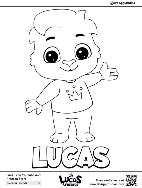 Free Lucas Coloring Page To Download And Color
